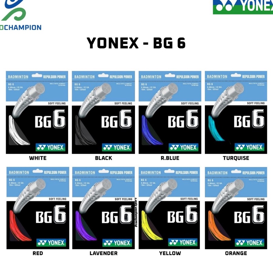 Jual Harga Heboh Yonex BG 6 SP BG6 SP Senar Badminton Original | Shopee ...