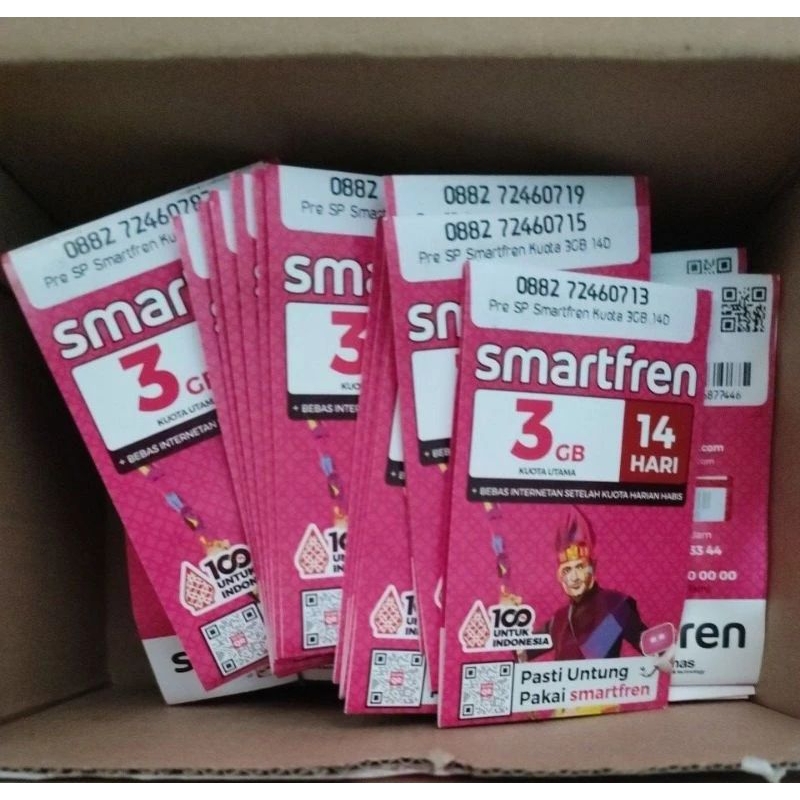 Jual Kartu Perdana SmartFren 3GB 14hr | Shopee Indonesia
