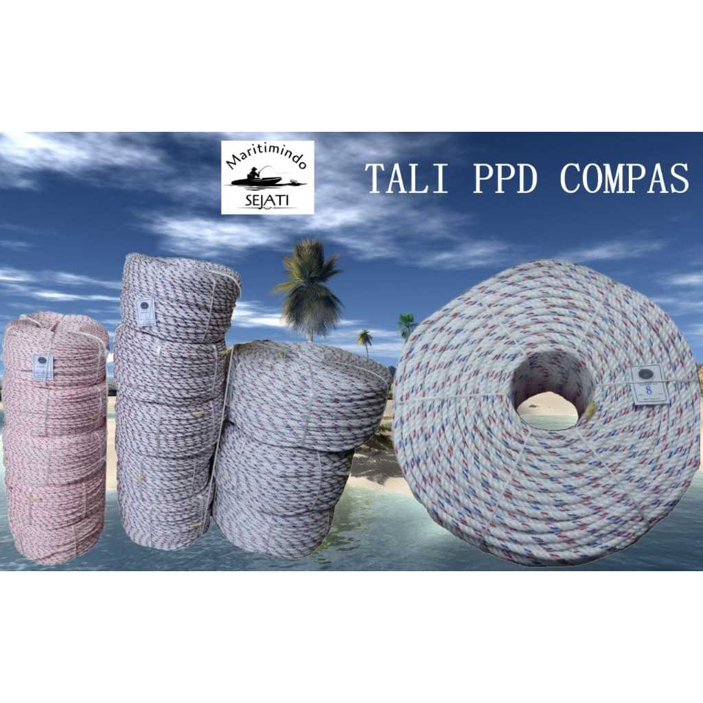 Jual TALI TAMBANG TALI PPD 5MM, 6MM, 7MM, 8MM, 9MM, 10MM, 12MM, 14MM ...