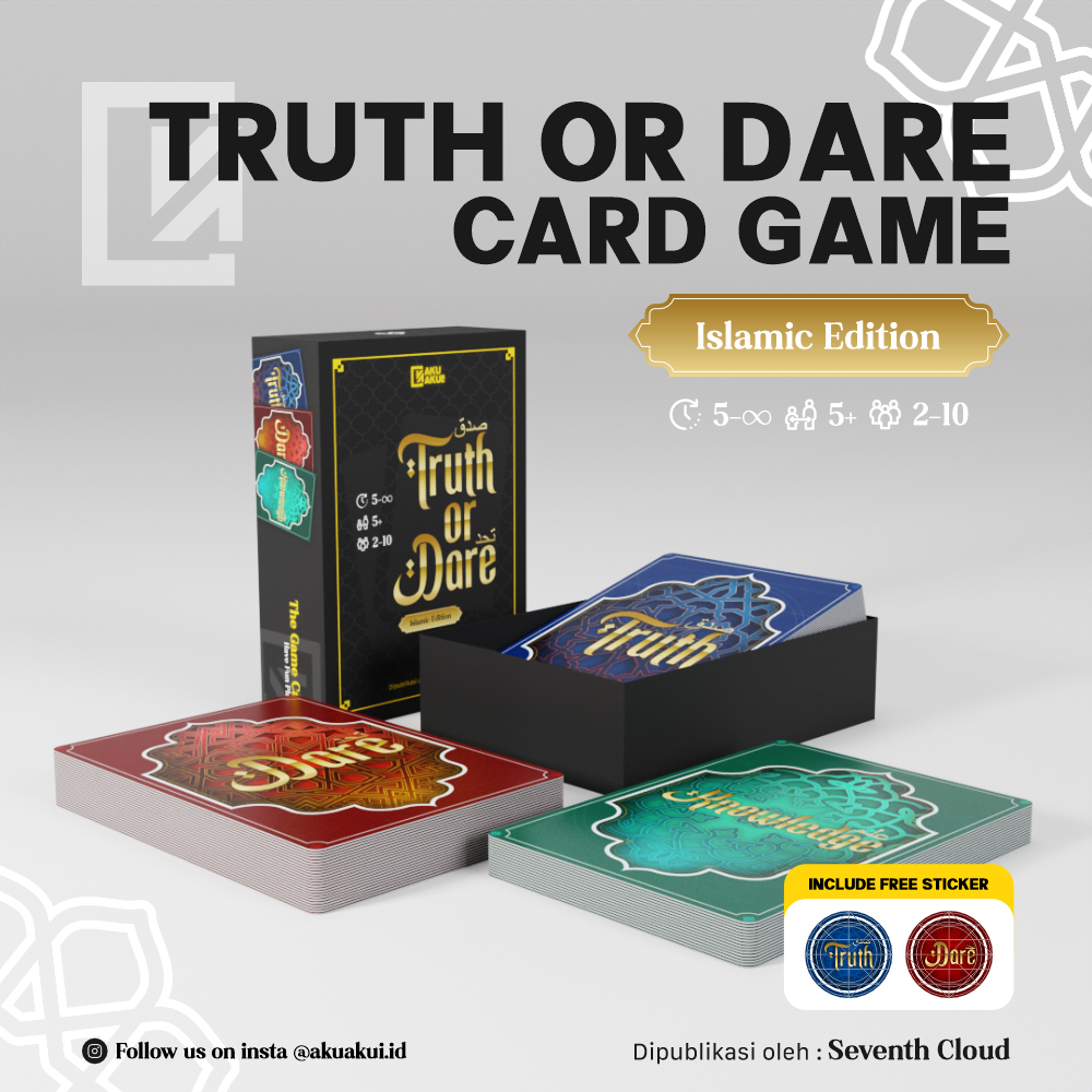Jual Kartu Permainan | Truth or Dare Islami | Board Game | Kartu Jujur ...