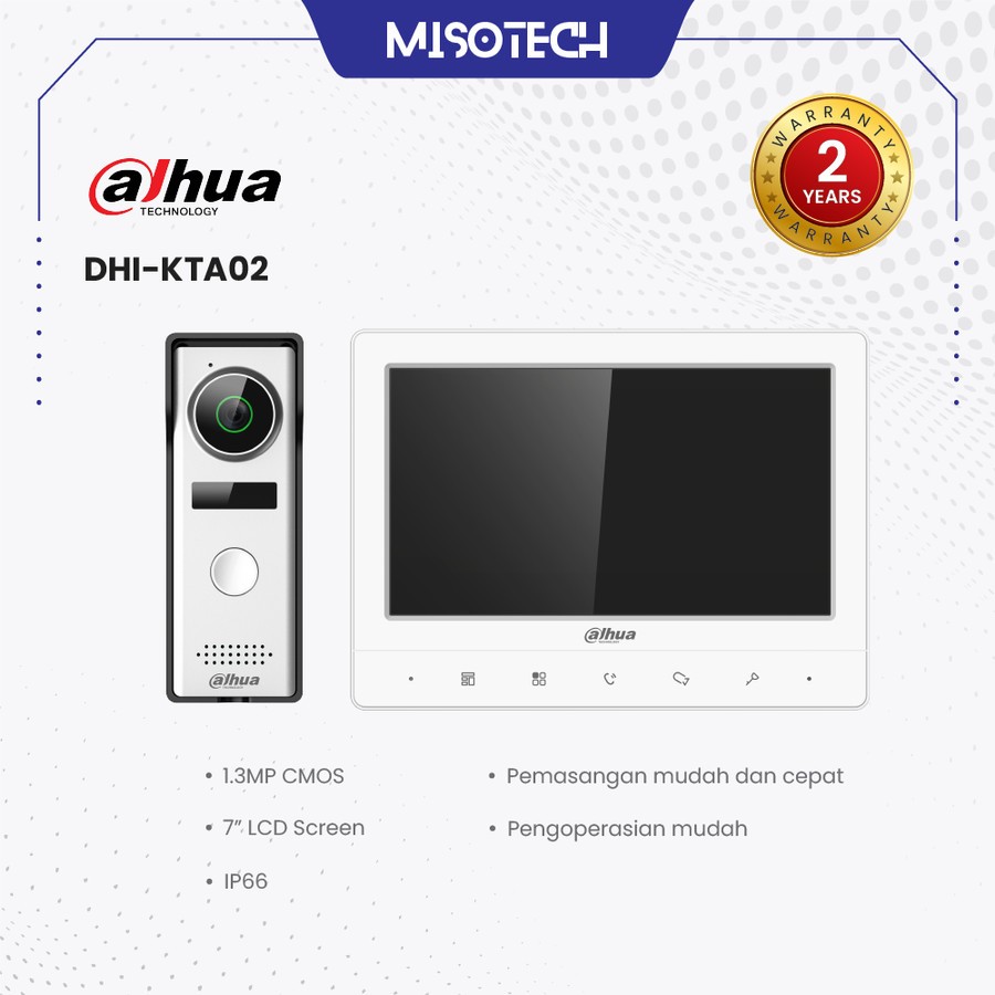 Jual VIDEO INTERCOM KIT DAHUA DHI-KTA02 ANALOG SMART HOME DOOR PHONE ...