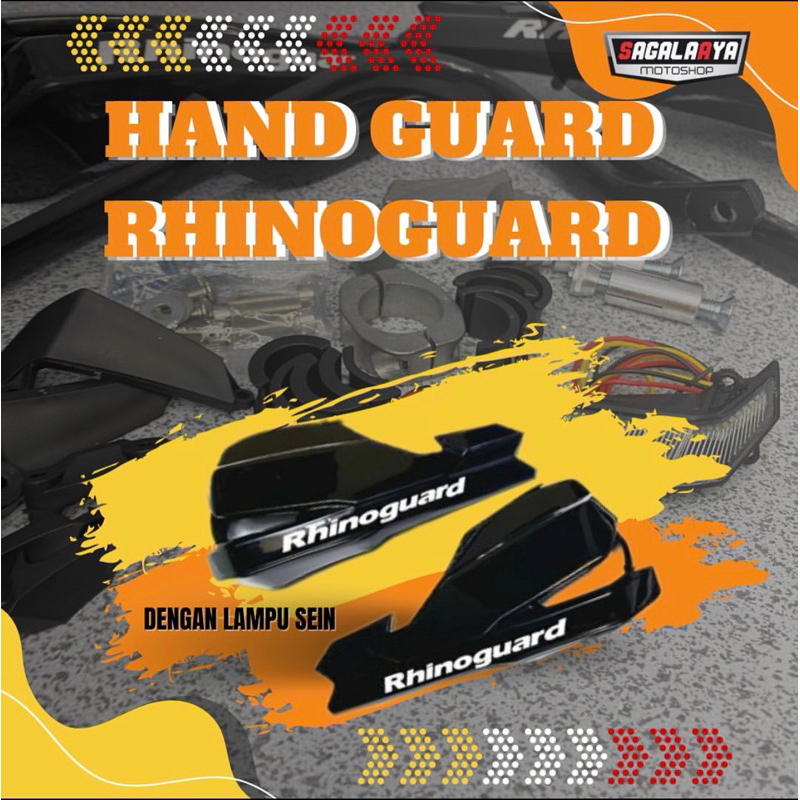 Jual Handguard Rhinoguard hand guard rhino guard with lampu sign sein ...