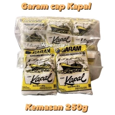 Jual Garam cap kapal beryodium 250gram | Shopee Indonesia