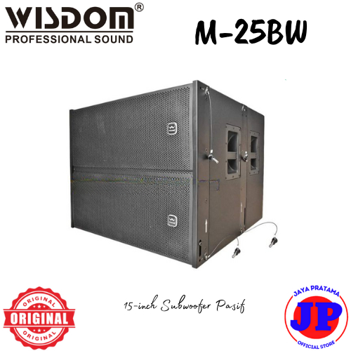 Jual Wisdom M-25BW Subwoofer Pasif 15 Inch Original M25BW | Shopee ...