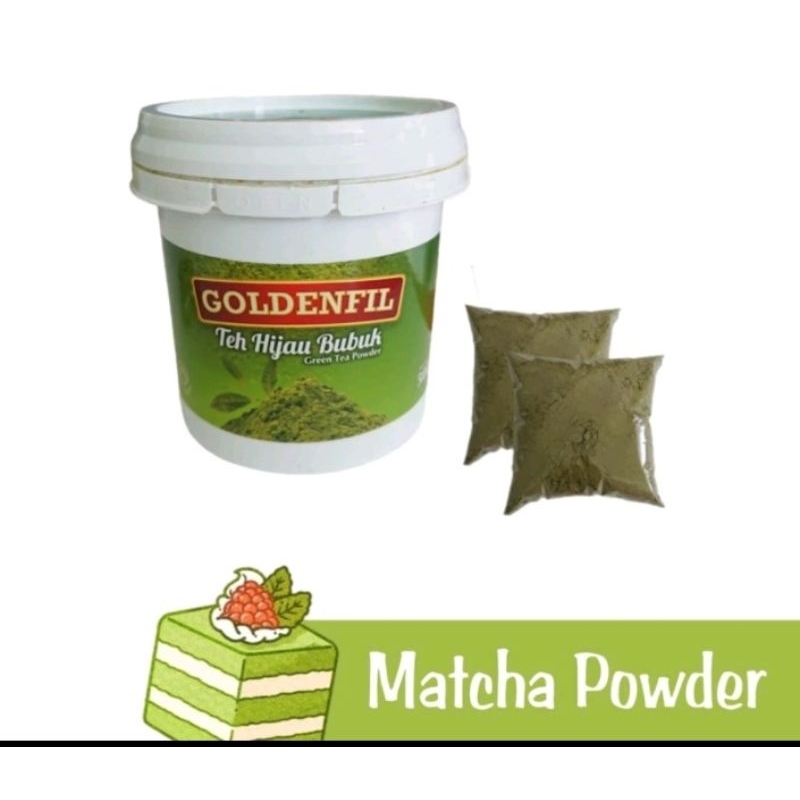 Jual GOLDENFIL MATCHA POWDER / Bubuk Green Tea Murni 500 GR | Shopee ...