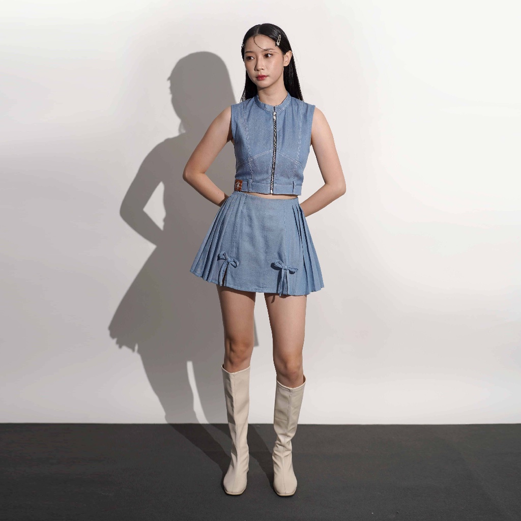 Jual Official Crue - Atmos Top / Outer (TOP Only) in Blue Denim & Light ...