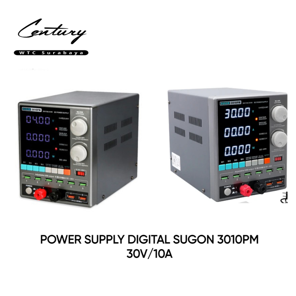 Jual POWER SUPPLY DIGITAL SUGON 3010PM 5A/30V 150W | Shopee Indonesia