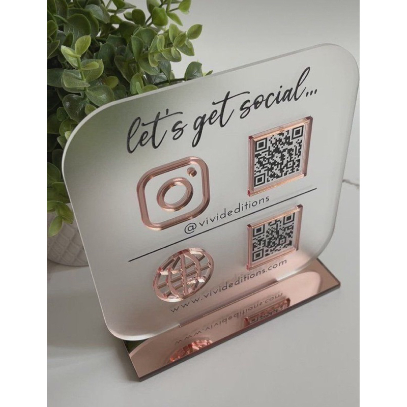Jual QR Code Sign Akrilik / Plakat Meja | Shopee Indonesia