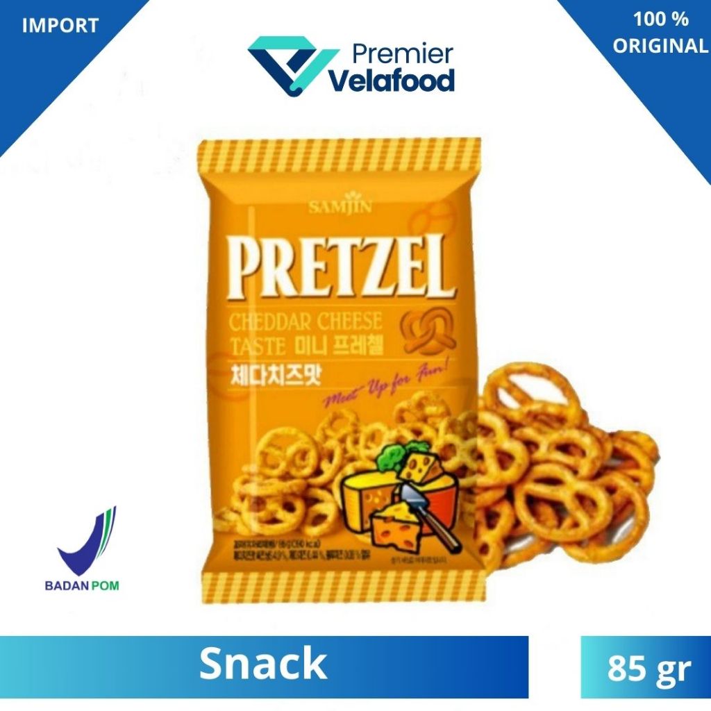 Jual [HALAL] SAMJIN PRETZEL CHEDDAR CHEESE - 85gr | Shopee Indonesia