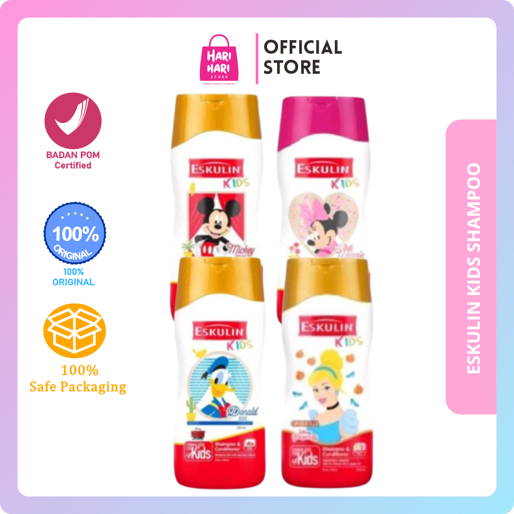 Jual ESKULIN KIDS Disney Shampoo & Conditioner merah minnie mouse 100ML ...