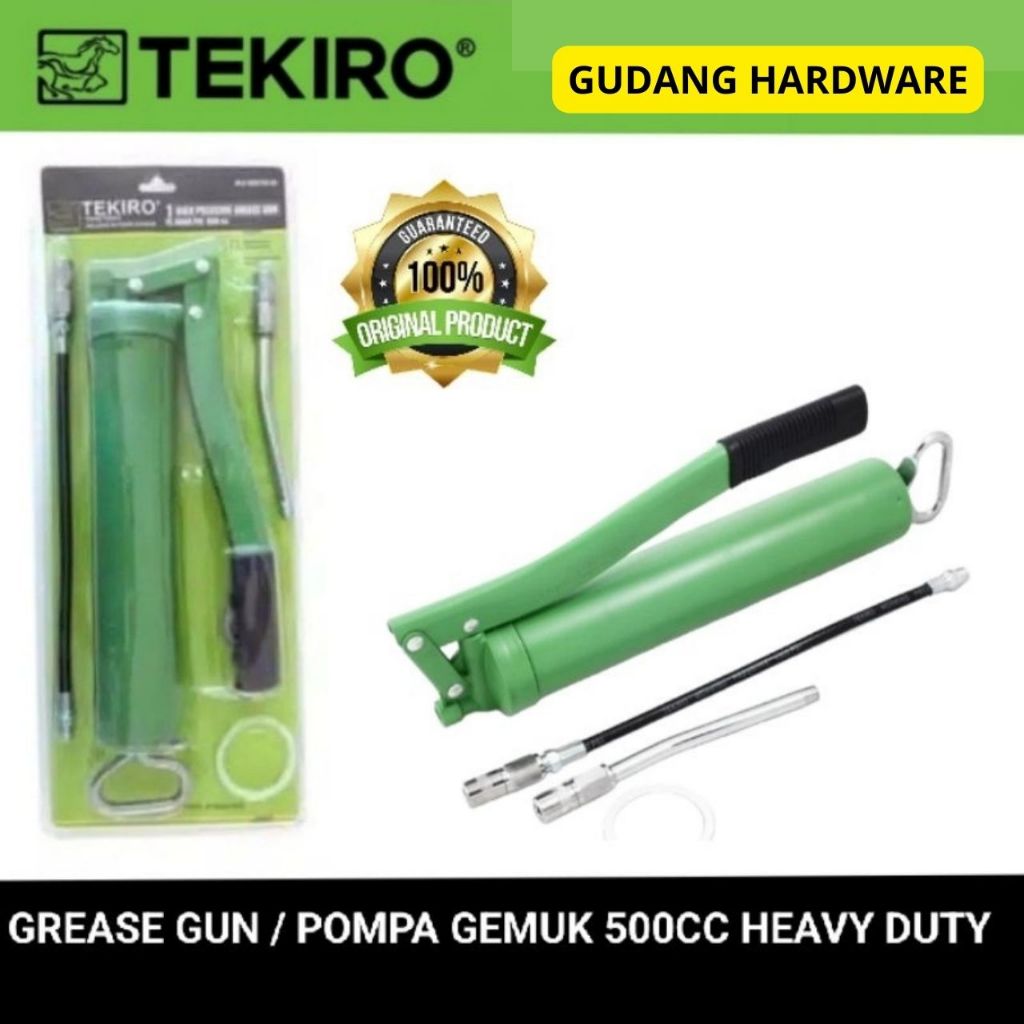 Jual tekiro Grease gun / pompa gemuk 500cc heavy duty ( jaminan 100% ...