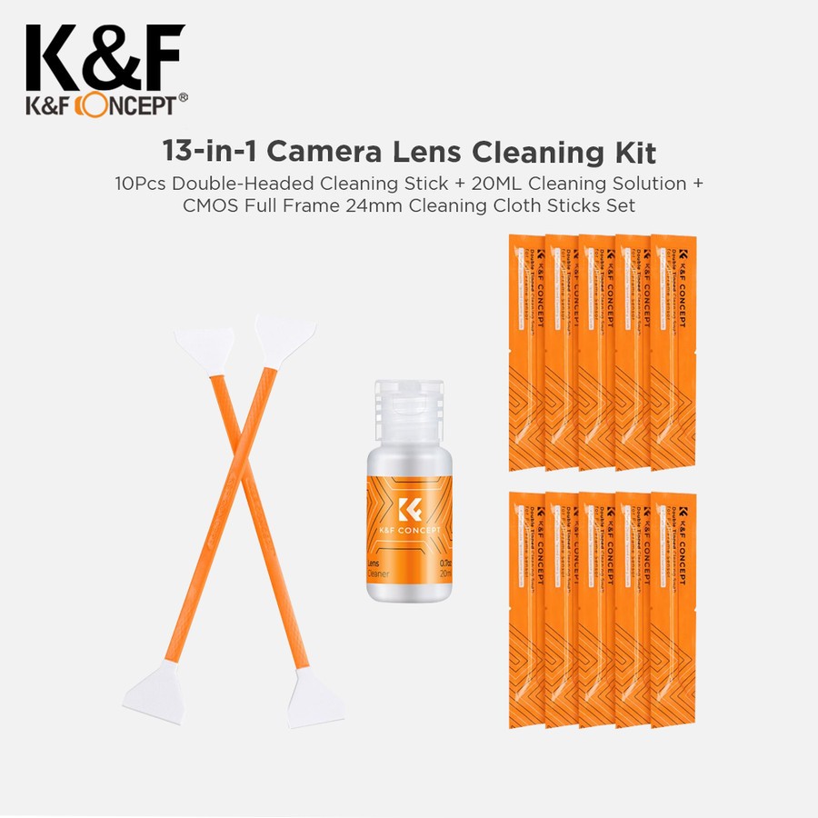 Jual K&F KNF Concept 24mm Full Frame Sensor Cleaning Stick Kit + Liquid ...
