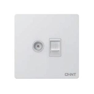 Jual Chint Saklar NEW2M 1 Gang TV End Socket & 1 Gang 8 Core Data ...
