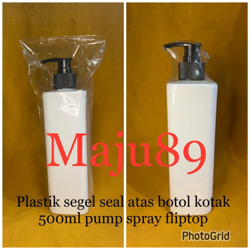 Jual Plastik shrink / plastik segel botol kotak 500ml pump spray ...