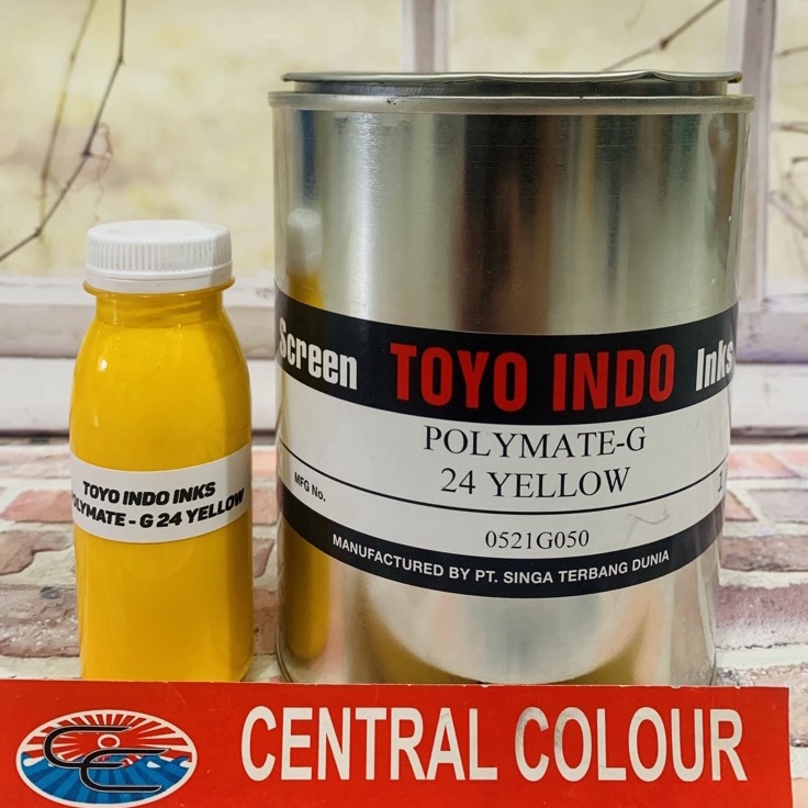 Jual Tinta Toyo PolymateG 24 Yellow Kuning Tinta Sablon Plastik 5GR ...