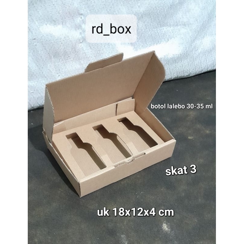 Jual Box/Dus Parfum lalebo 18x12x4 cm box Parfum Skat 3 botol 30-35 ml ...