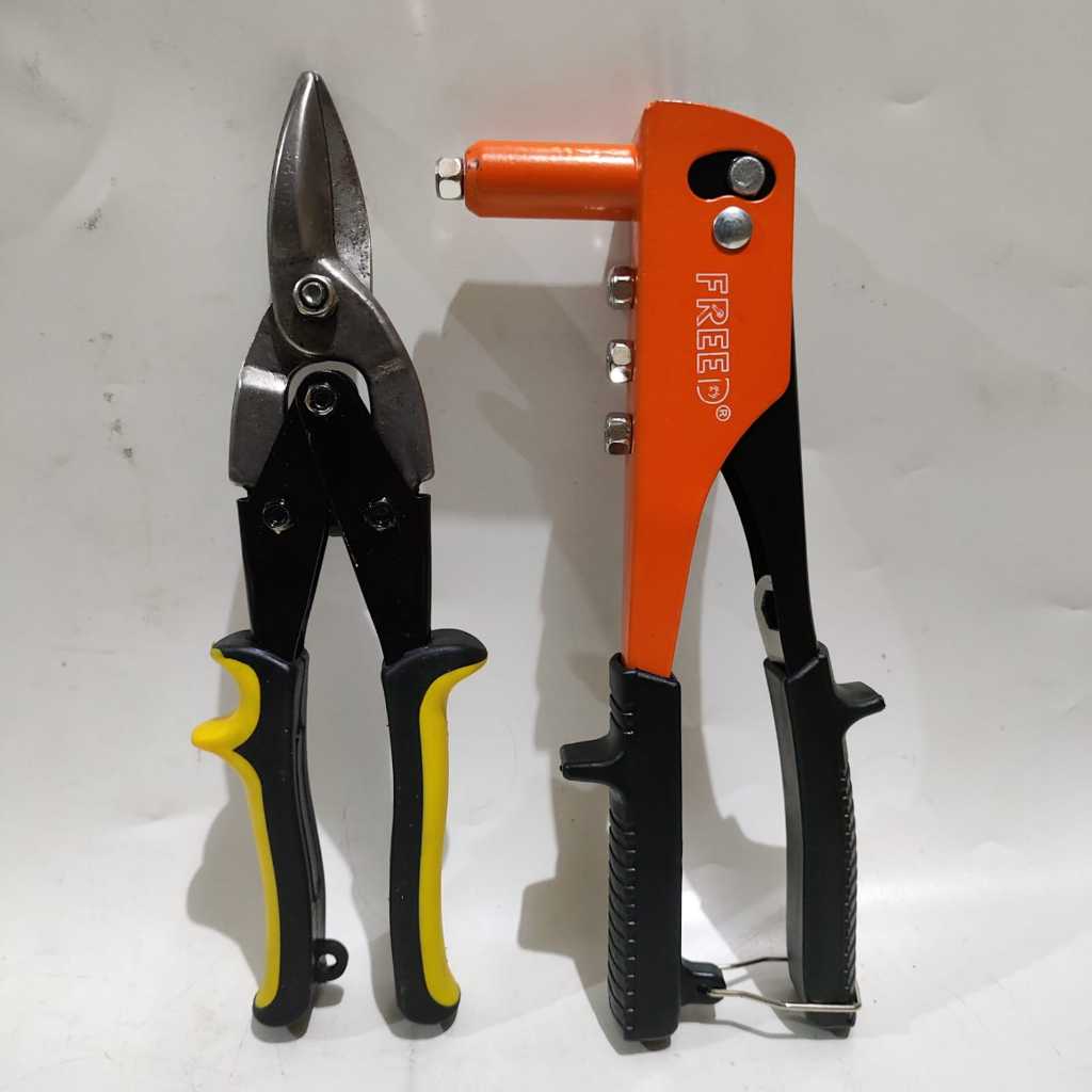 Jual tang rivet ripet paku tembak 10inc + Gunting Baja Ringan HOLOW ...
