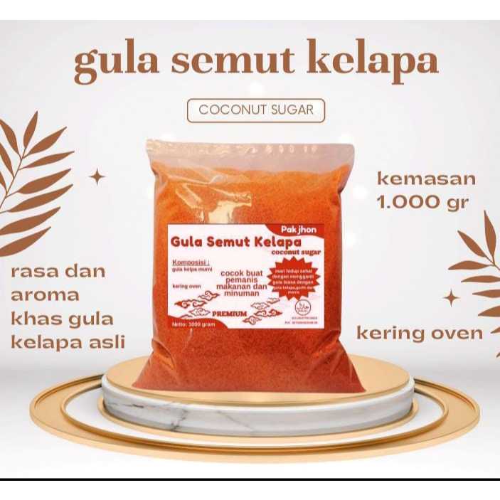 Jual gula semut kelapa/murni dari air nira kelapa kemasan 1000 gr (coconut sugar) | Shopee Indonesia