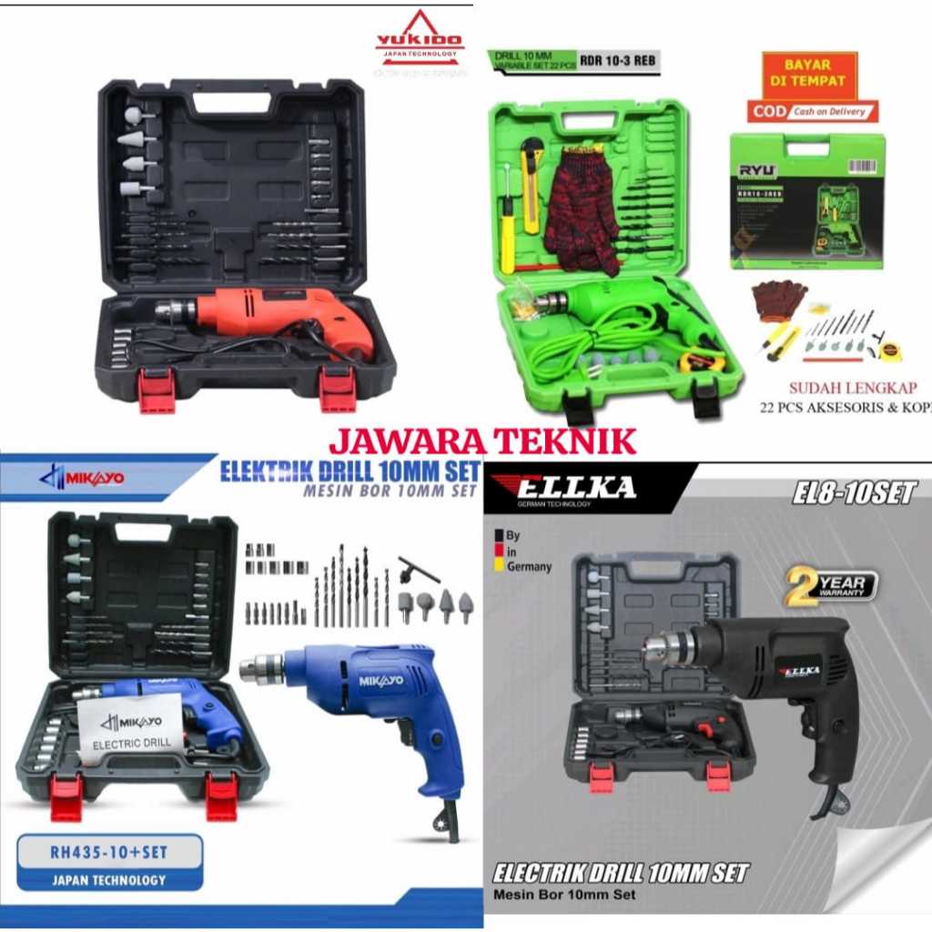 Jual MESIN BOR SET KOPER KEPALA 10MM ORIGINAL BERGARANSI RESMI BERBAGAI ...