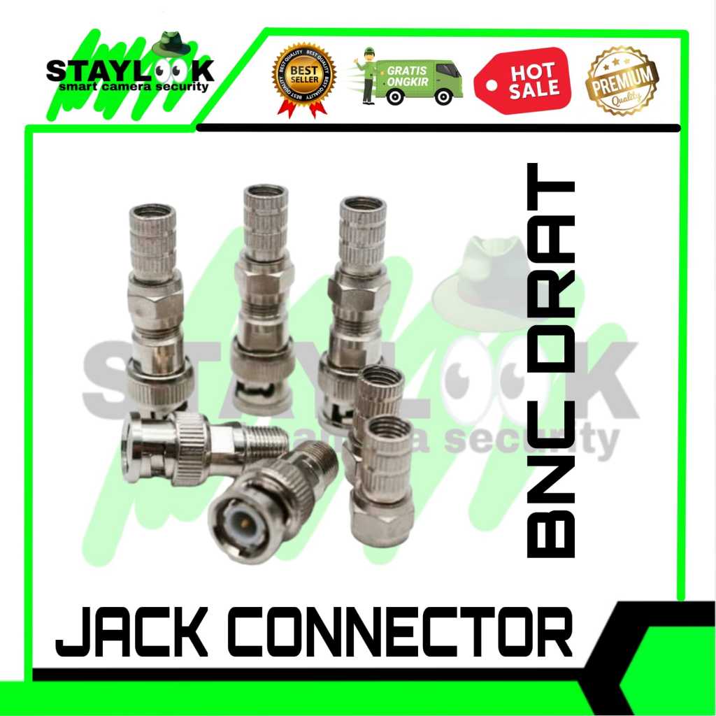 Jual Konektor Bnc drat taiwan Kualitas Grade A Jack Bnc drat | Shopee ...