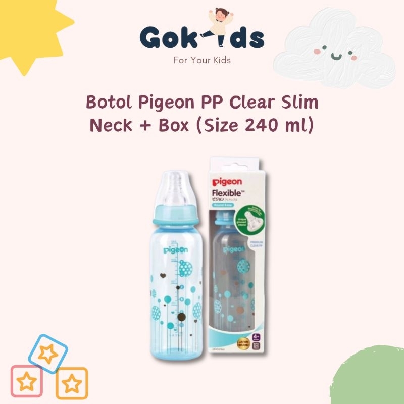 Jual Gokids - Botol Standar Pigeon Slim Neck 240 ml (Box) | Shopee Indonesia