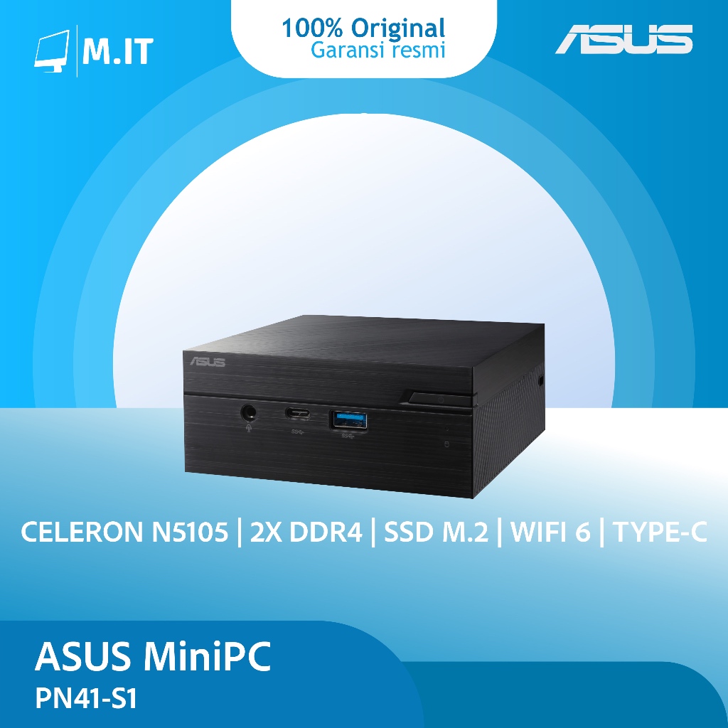 Jual ASUS Mini PC PN41 DDR4 NVMe WIFI6 TYPE-C INTEL N5105 | Shopee ...