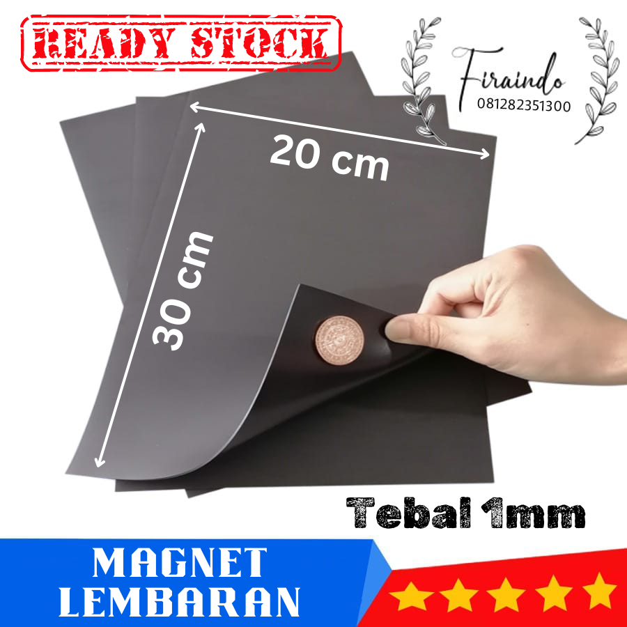 Jual Magnet Lembaran Karet Ukuran A4 30cm x 20cm Tebal 1mm | Shopee Indonesia