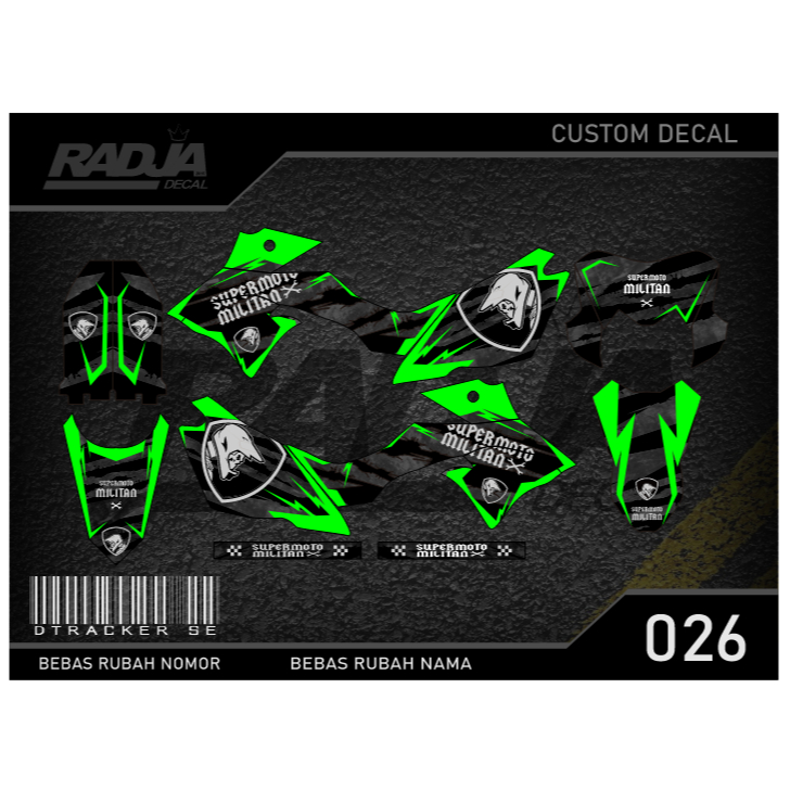 Jual DECAL STICKER DTRACKER 150 (026) DEKAL STIKER FULLBODY DTX D ...