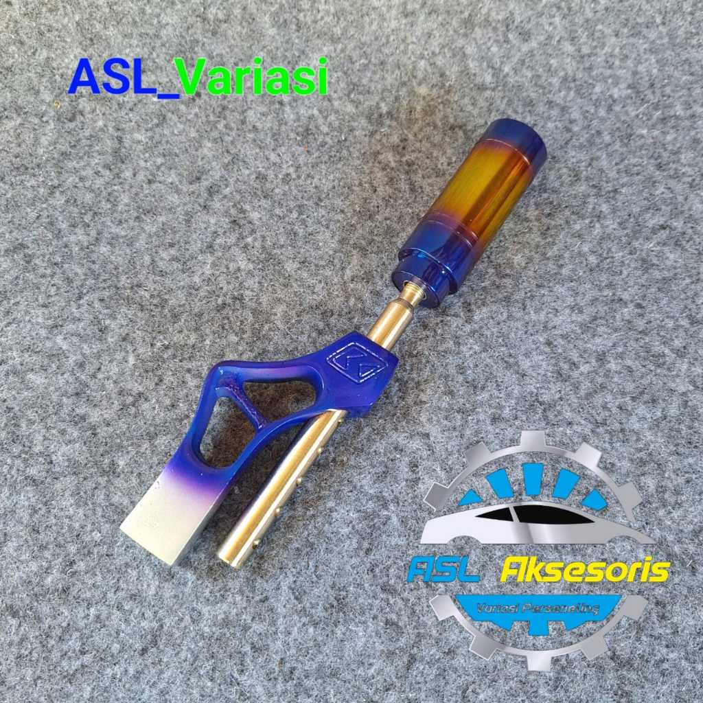 Jual Shift Knob Ekstender Mobil Set Tuas Persneling Burn Tip Blue ...