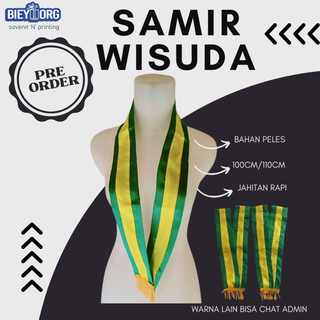 Jual SAMIR MURAH PELES | SAMIR WISUDA | SASH WISUDA | SAMIR SEKOLAH ...