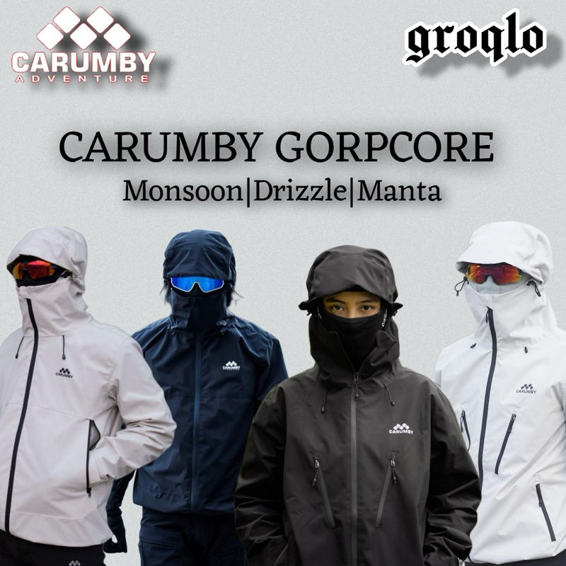 Jual Carumby Jacket Gunung Gorpcore Monsoon|Drizzle|Manta|Aoki Original ...