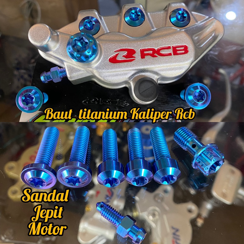 Jual BAUT TITANIUM KALIPER RCB S SERIES E SERIES 2 PISTON BAUT TITANIUM CALIPER RCB S SERIES E ...