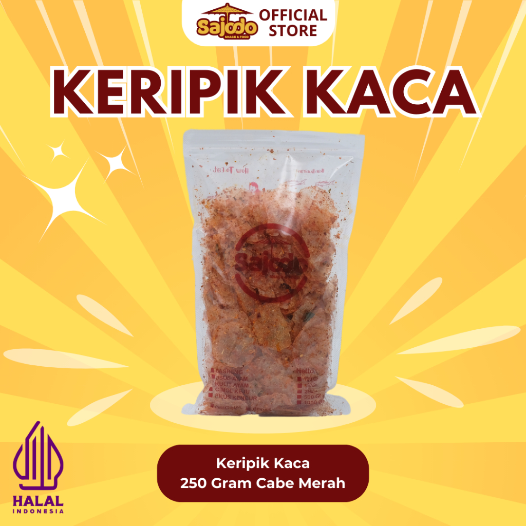 Jual SAJODO - KERIPIK KACA SPECIAL 250GRAM | Shopee Indonesia