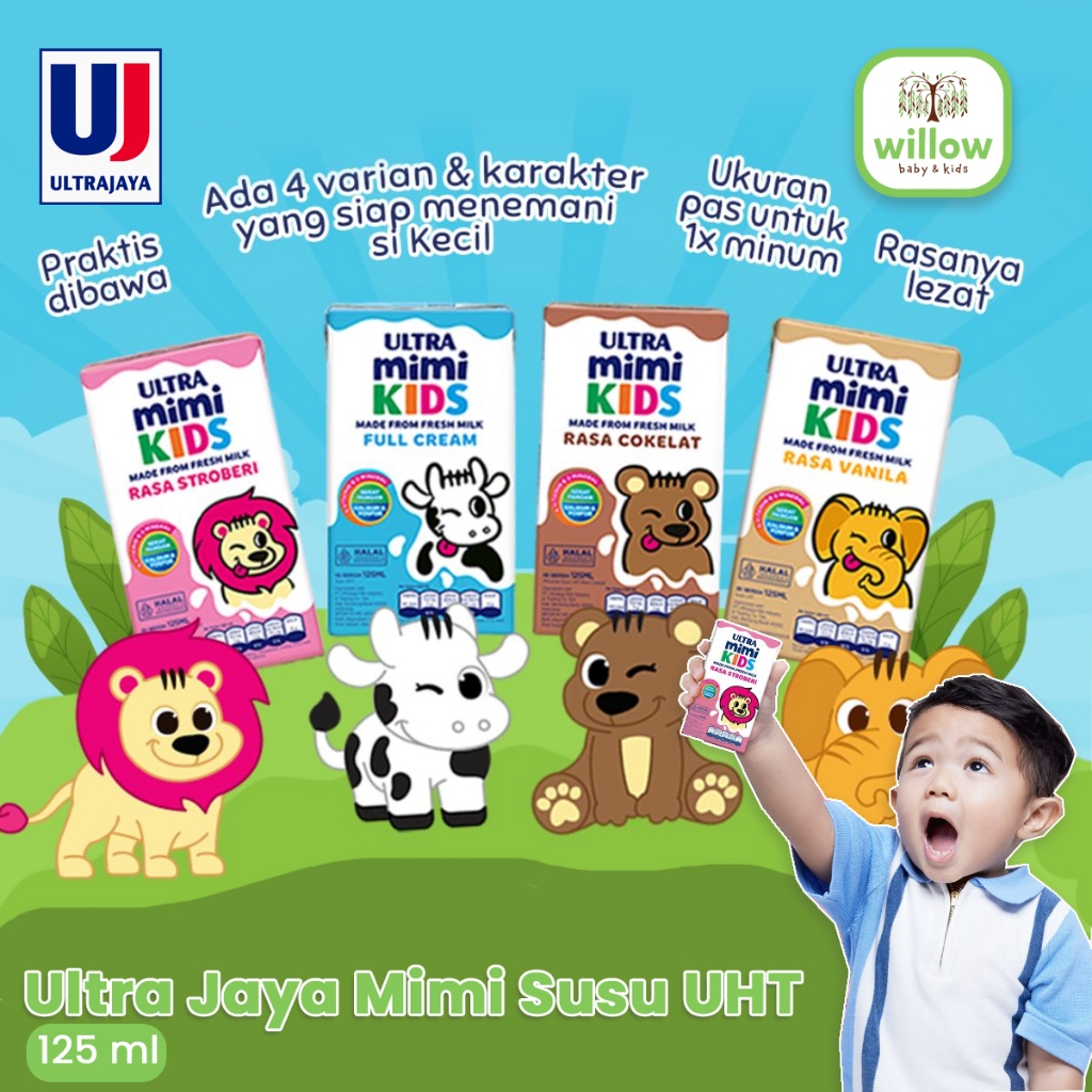Jual Susu UHT Instan - Ultra Jaya Mimi Susu UHT 125Ml | Shopee Indonesia