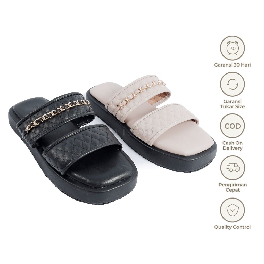 Jual WINOD Jovan Platform Sandal Wedges Wanita Model Kekinian Daily ...