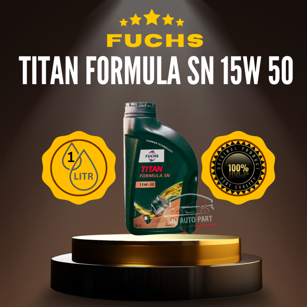 Jual FUCHS TITAN FORMULA SN 15W-50 SEMI SYNTHETIC OLI 1L | Shopee Indonesia