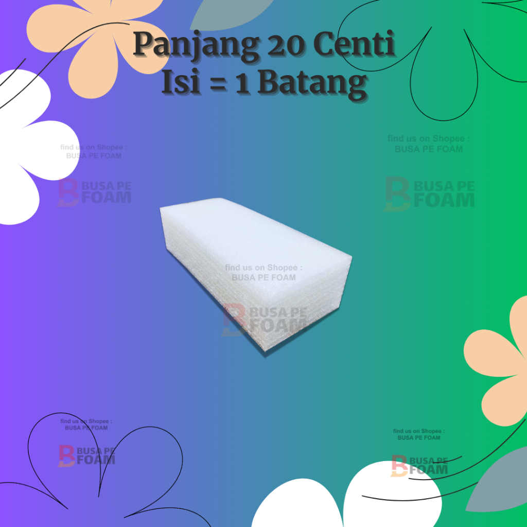 Jual Busa Bunga Elastis Gabus Bunga Elastis 20cm x8cm x5cm Tidak Mudah ...