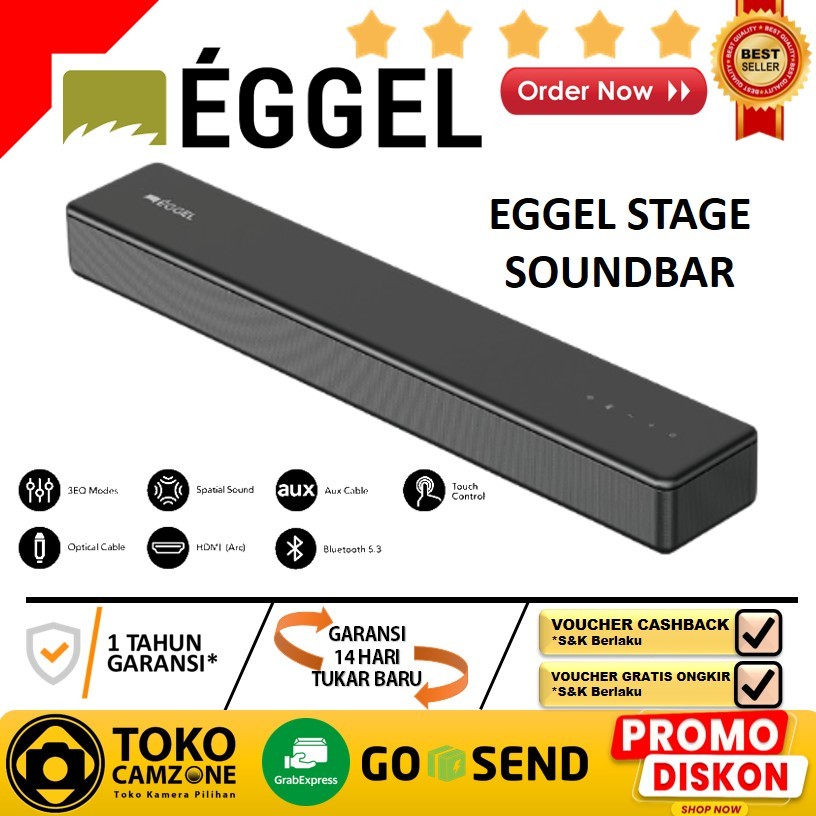 Jual Eggel Stage SoundBar / Sound Bar with Built-In Woofer | Shopee ...