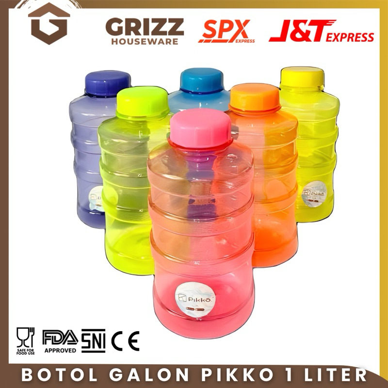 Jual Botol Galon Pikko 1L / Botol Minum Plastik / Botol Minum Murah ...