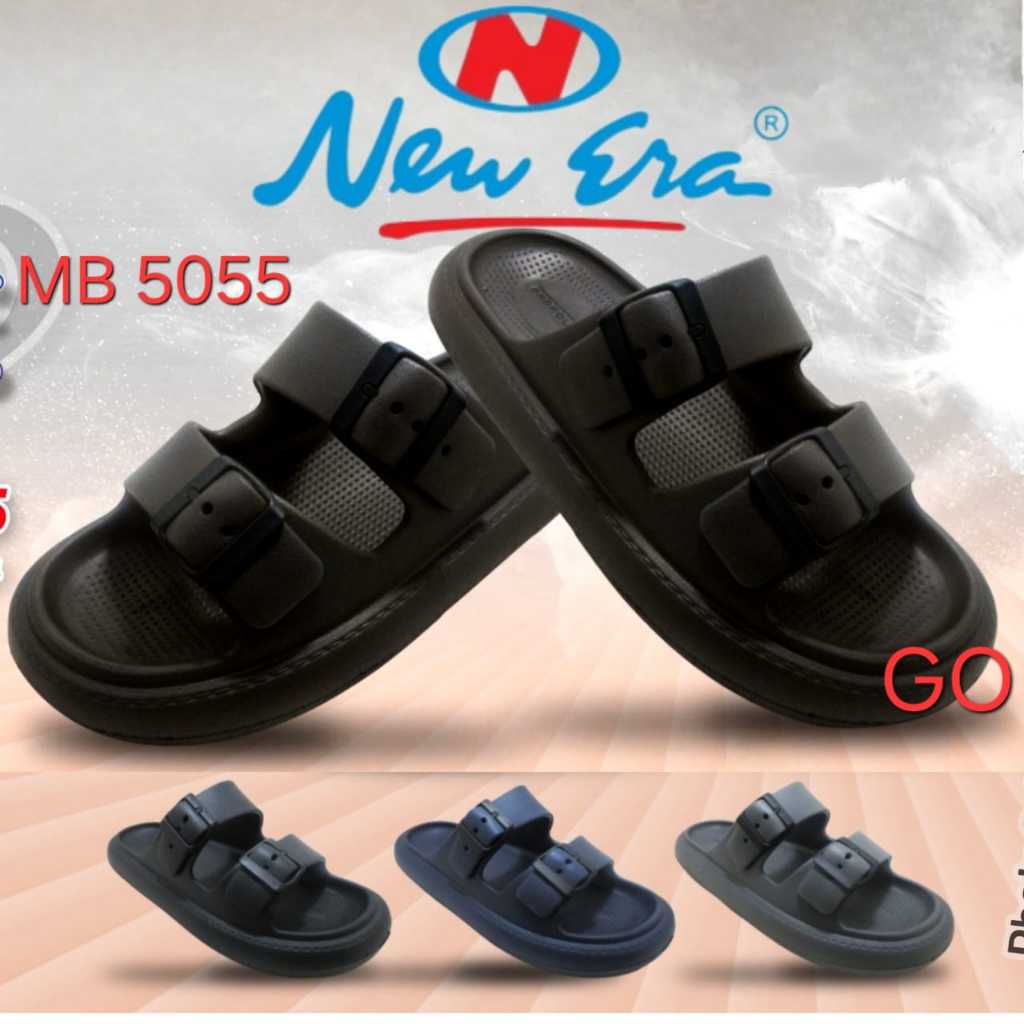 Jual ago NEW ERA MB E 5055 Sandal Selop Pria Dewasa Sendal Karet Anti ...