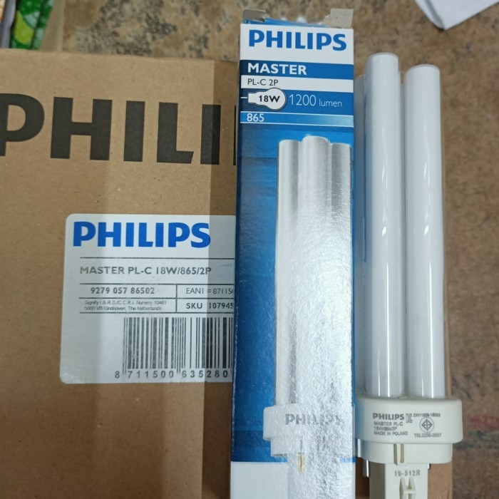 Jual Lampu PLC 18 watt PHILIPS MASTER PL-C 18W 2P 827 865 2 PIN Lampu Tusuk | Shopee Indonesia