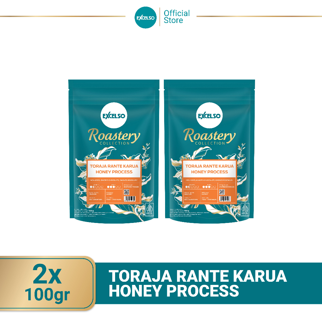 Jual Excelso Roastery Collection Toraja Rante Karua Honey Beans 100Gr ...