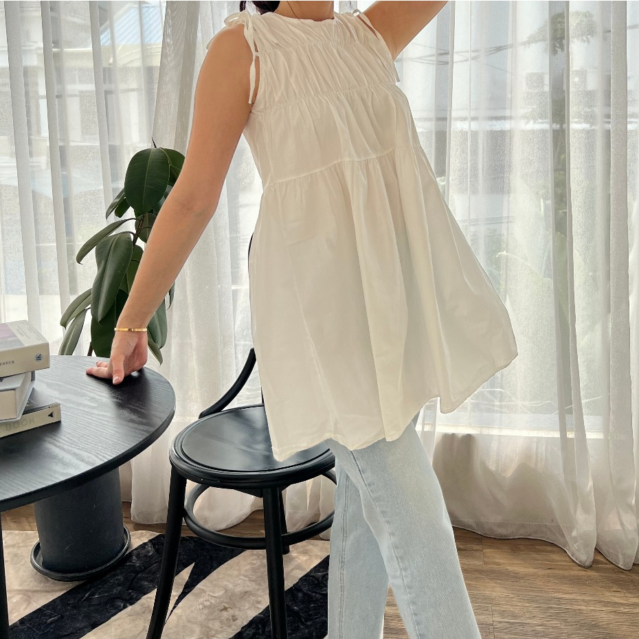Jual [GOORA - PREMIUM] BONDI MINI DRESS (BLACK & WHITE) | Shopee Indonesia