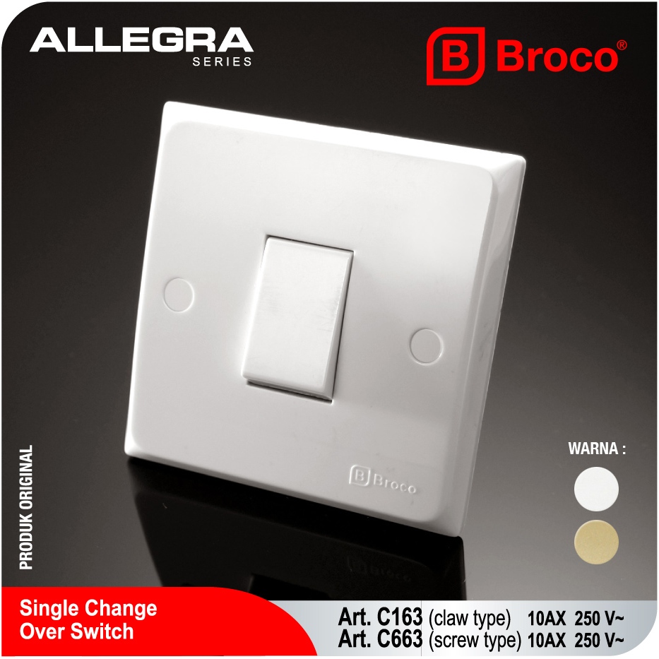 Jual Broco Electrical Allegra C163/C663 Saklar Hotel | Shopee Indonesia