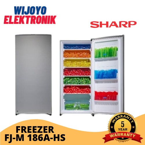 Jual (KHUSUS LUAR KOTA) SHARP FREEZER FJM 186 NSS FREESER ES BATU ASI ...