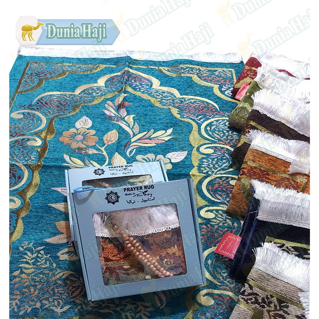 Jual Sajadah Packing Box Cantik Free Tasbih Kayu 33 Turki Turkey ...