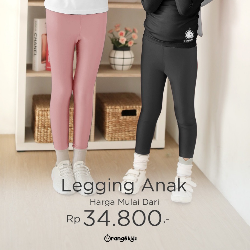 Jual Orangeshopz - Celana Legging Polos Anak / Legging Anak Basic Katun ...