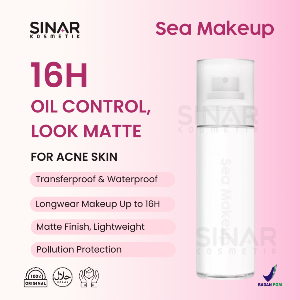 Jual Sea Makeup Lock It Matte Acne Make Up Setting Spray / Face Mist ...