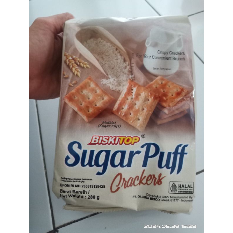 Jual Biskitop Sugar Puff Crackers 280gr | Shopee Indonesia