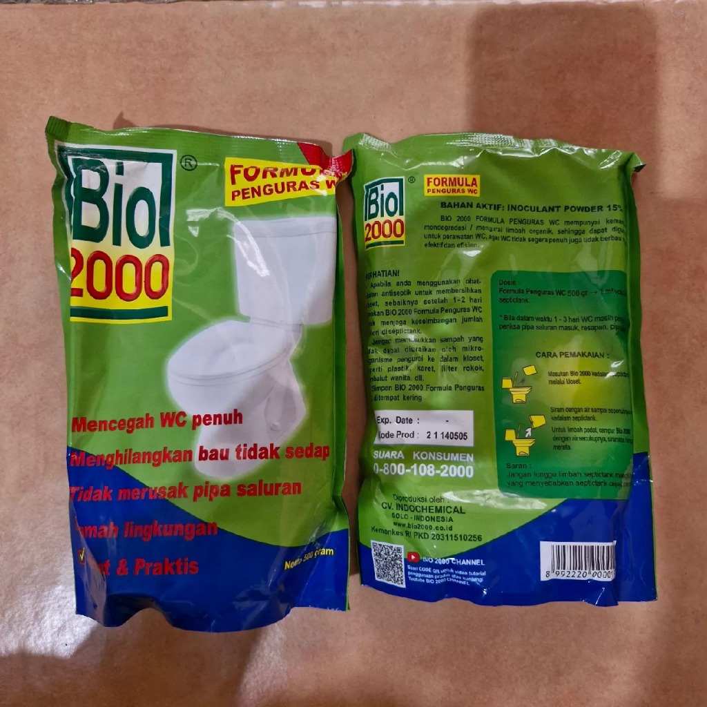 Jual Penguras WC BIO 2000 BIO2000 obat anti mampet septic tank anti ...